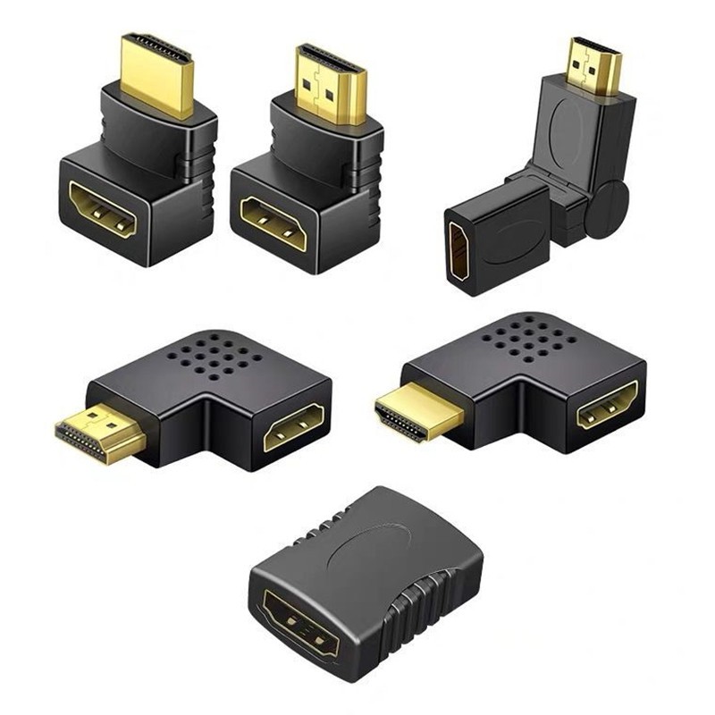 Hdmi Adapter Connector for HDMI Male to HDMI Female Elbow 90 Degree ...