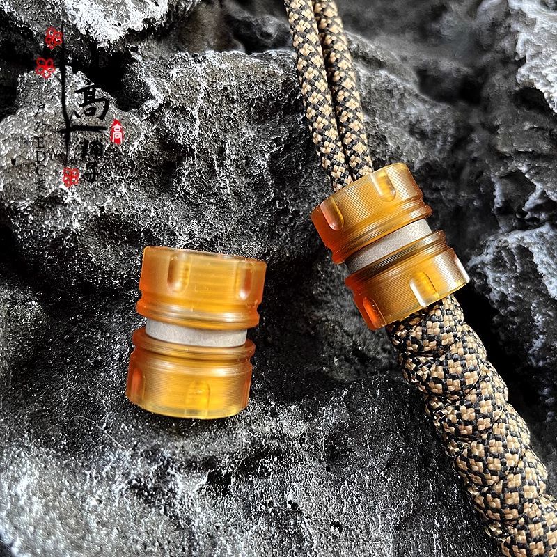 XGEDC Ultem Pure Titanium Alloy EDC Umbrella Rope Pendant DIY ...