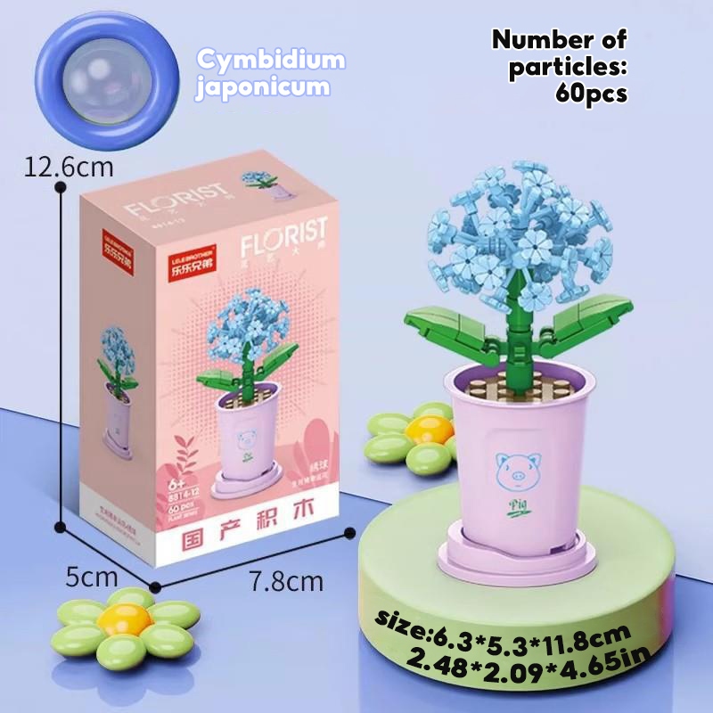 Assembling Building Blocks Combination Building Blocks Flower ...