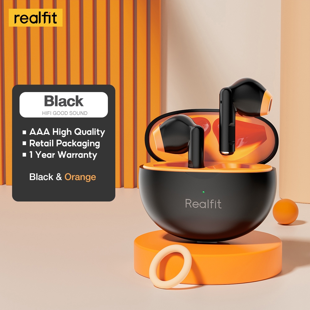 Realfit F2 Bluetooth Earphone Dopamine-Color Wireless Earbuds with Mic ...