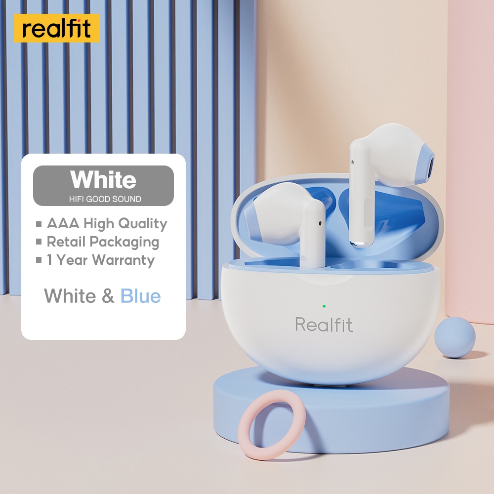 Realfit F2 Bluetooth Earphone Dopamine-Color Wireless Earbuds with Mic ...