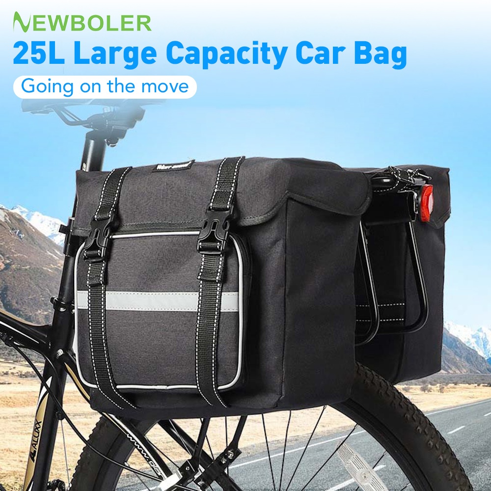 Newboler 25L Bicycle Pannier bag 300D Polyester Wear Resistant Fabric ...