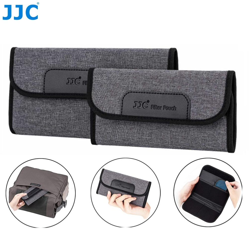 JJC FP-K4 Filter Pouch Foldable 4 Slot Camera Lens UV CPL ND VND Filter ...