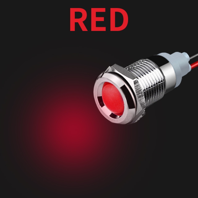 6/8/10mm spherical Metal LED Warning Indicator Light Signal Lamp Pilot ...