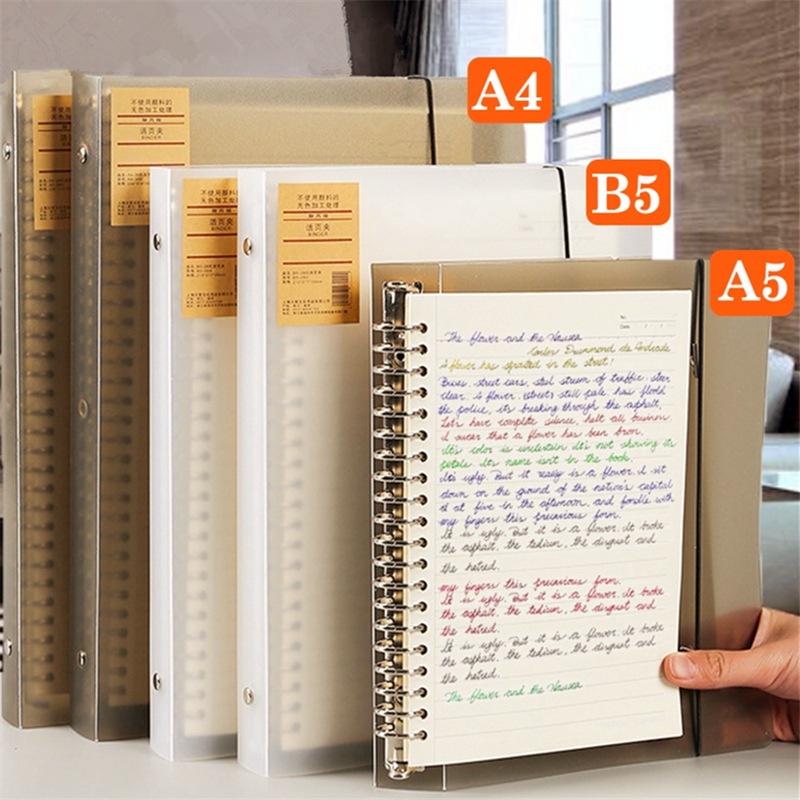 Loose Leaf Notebook A4/B5/A5 Note Books DIY Books Refill Page Cover ...