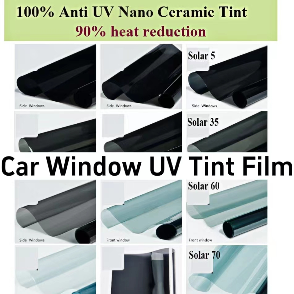 Nano Ceramic Tint Film Heat & UV Block Professional Window Tint Film Auto Car Plus Guard 100% ...