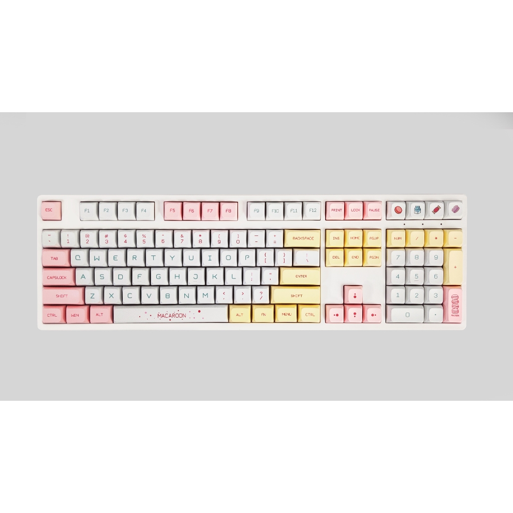GMK Macaron Keycap, 135 Keys PBT Keycaps XDA Profile DYE-SUB ...