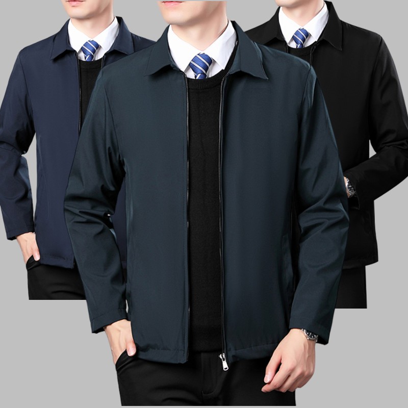 Casual Plain Bomber Jacket Office Jacket Executive Business Jacket M ...