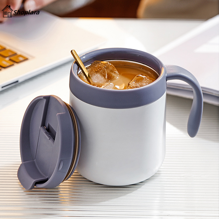 Mark Cup 304 Stainless Steel Mug Hot & Cold Portable Office Coffee Cup ...