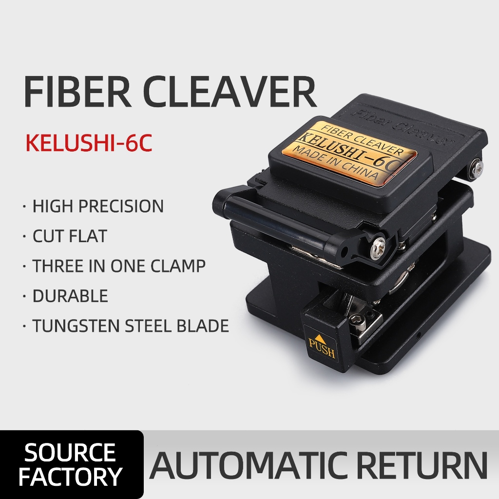 High precision fiber cleaver KELUSHI-6C Metal Cable Cutting Knife Fiber ...