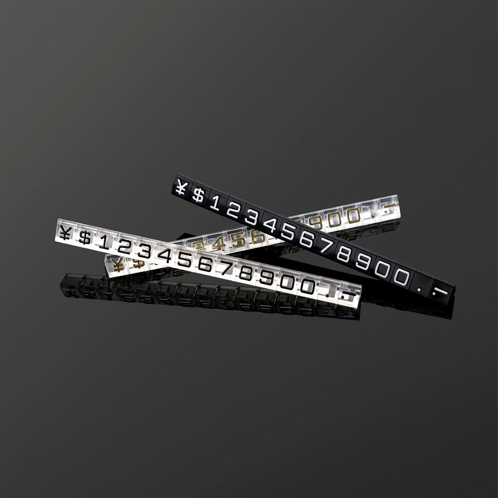 20pcs Triangle Jewelry Number Price Tag Set Store Display Plastic ...