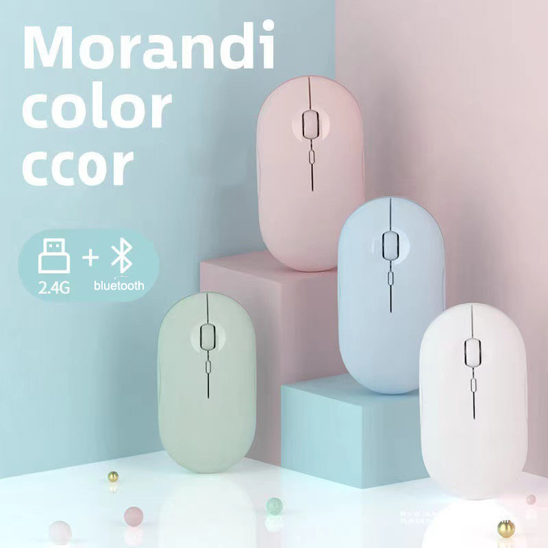 Wireless Mouse Silent Ergonomic Rechargeable Mice with LED Optical ...