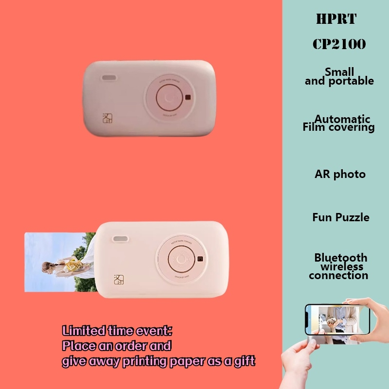HPRT CP2100 Portable Photo Printer Mobile Phone Bluetooth Connection ...