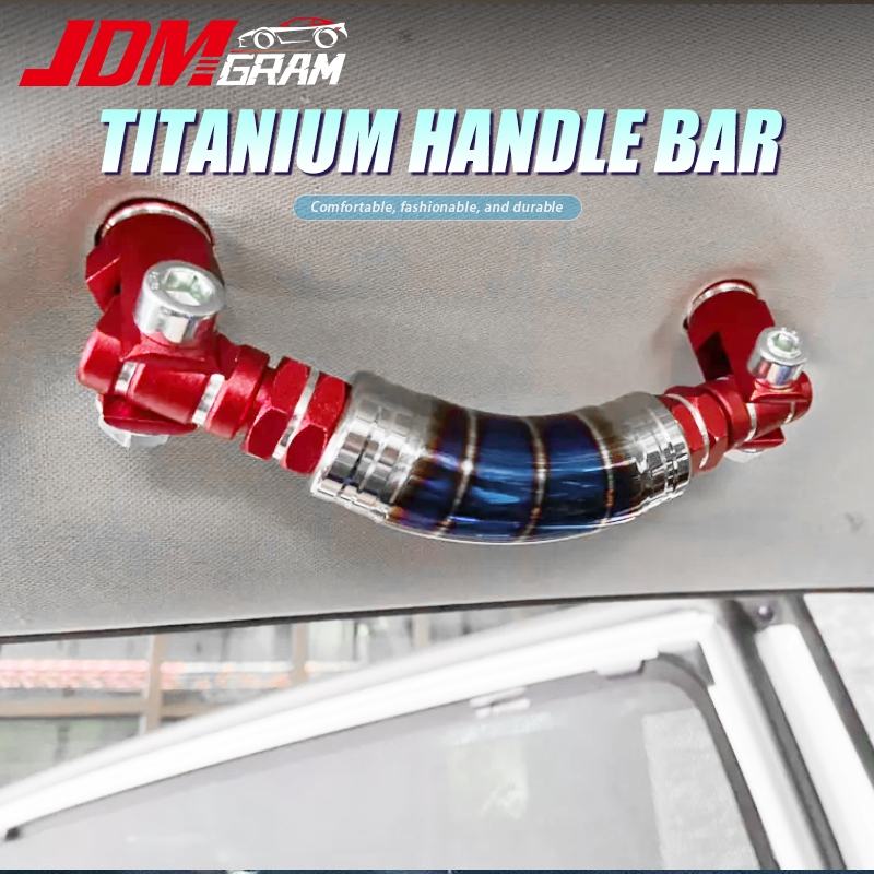 JDMGRAM Titanium Car Roof Handle Bar Burnt Blue 1PC Auto Pick Up Grip ...