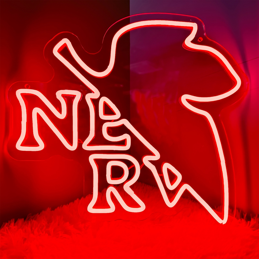 Japanese Anime Cartoon NERV Logo Neon Sign Custom for Kawaii Room Decor ...