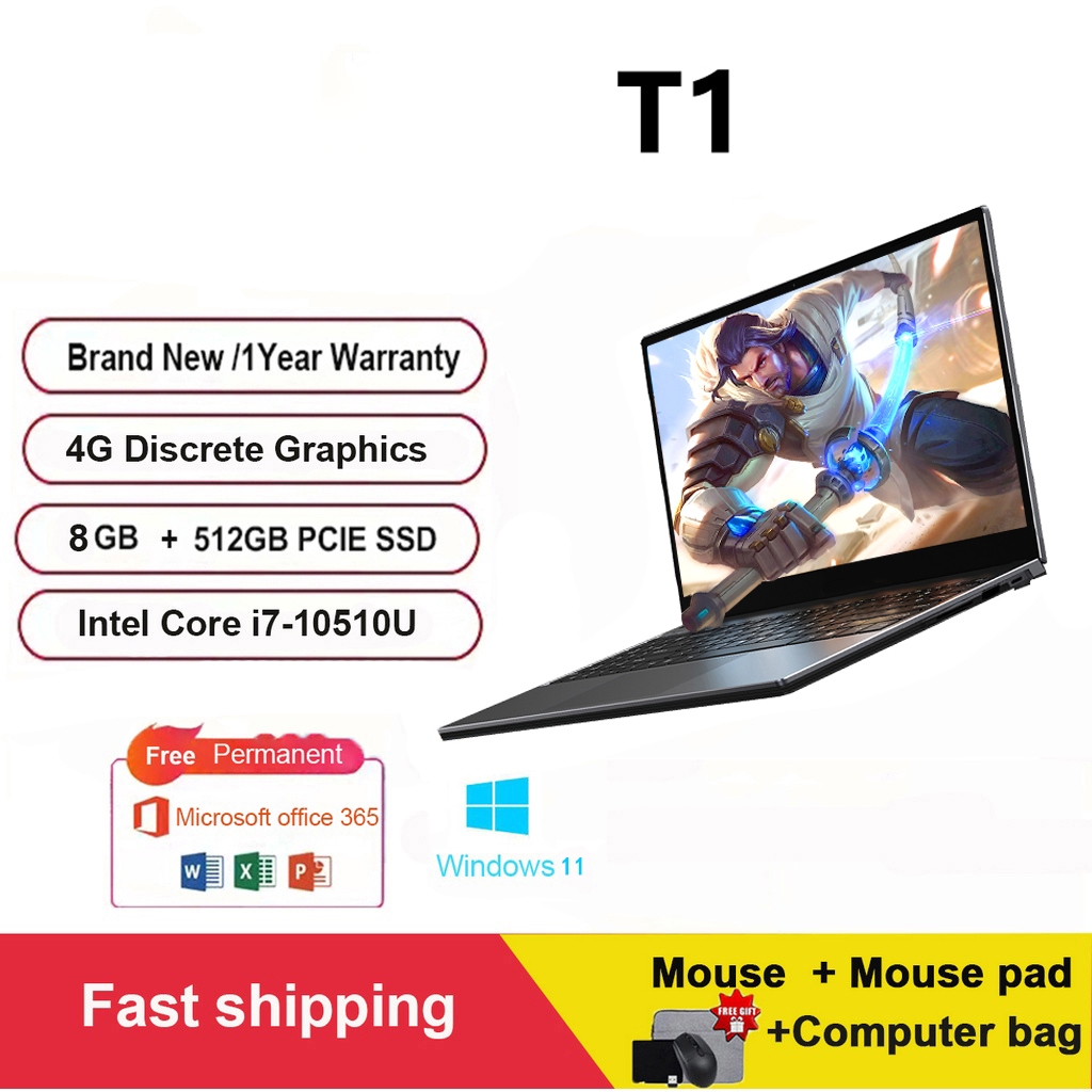 T1 15.6 inch Laptop 4gb Discrete Graphics I7-10510u 8gb RAM 512gb ROM | Shopee Philippines