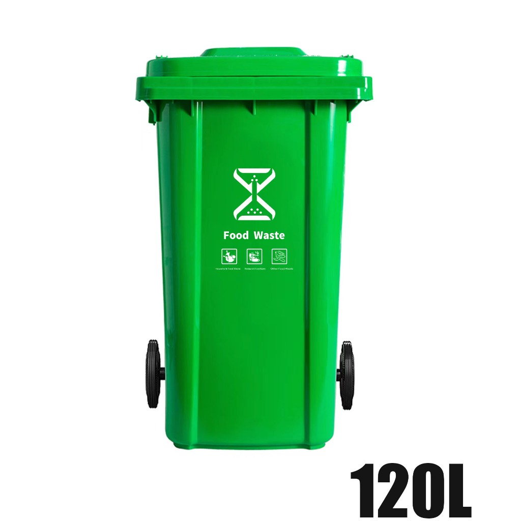 trash can with cover segregation garbage bin container 120L Park Street ...
