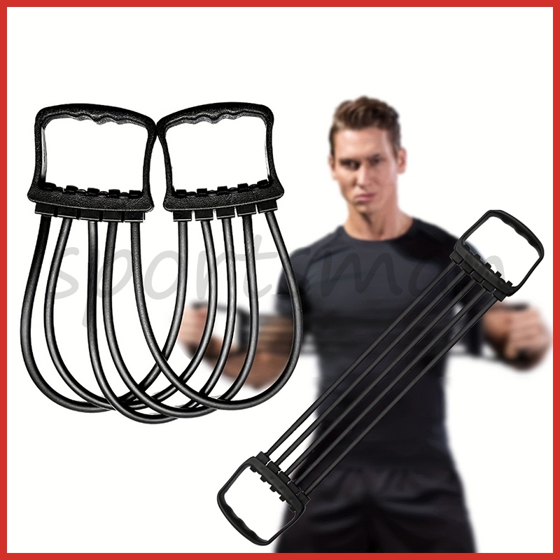 Full Body Workout Set-Chest Expander With 5 Removable Resistance Bands ...