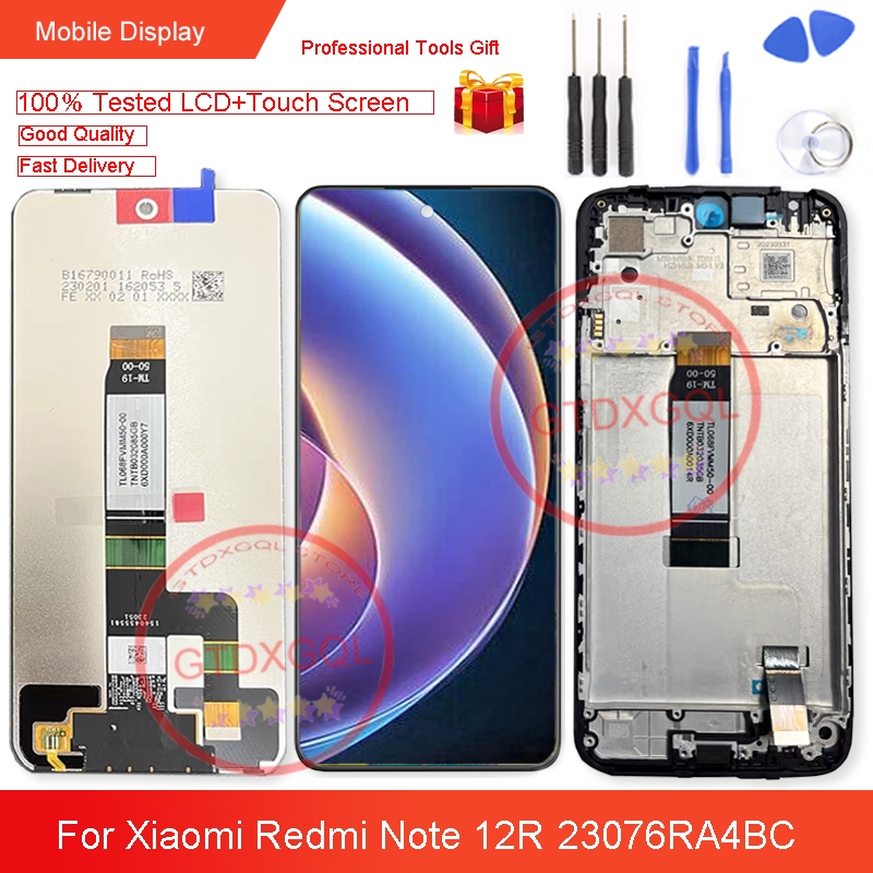 6.79 inches Original For Xiaomi Redmi Note 12R 23076RA4BC LCD Display ...