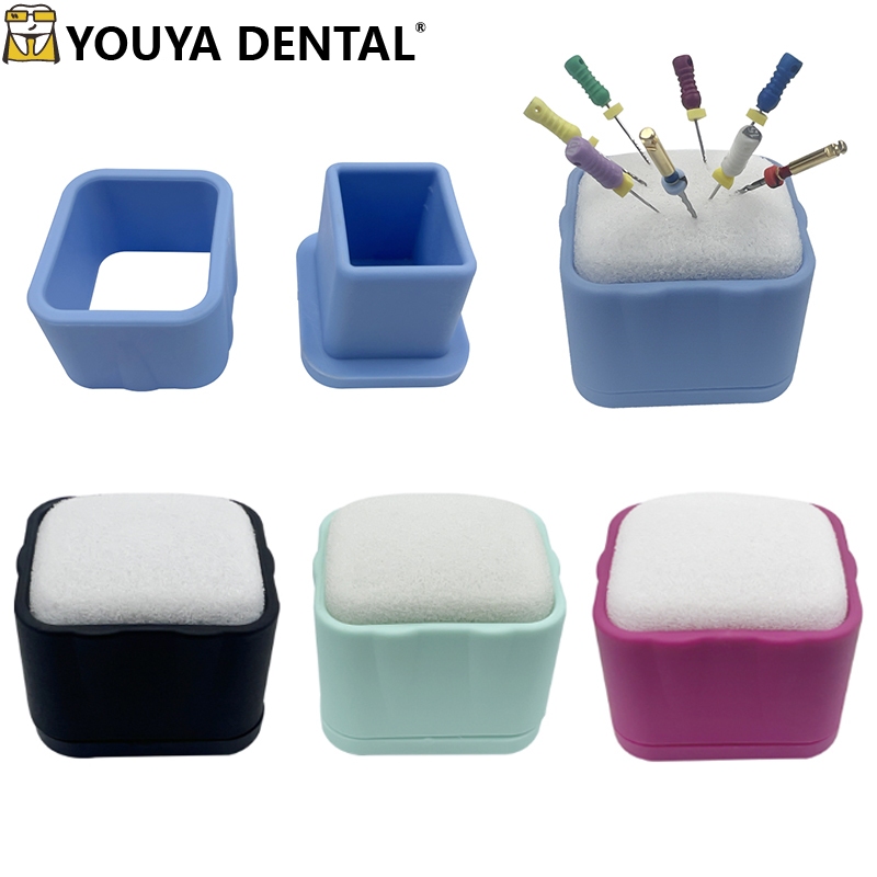 Dental Autoclavable Square Endo Stand Cleaning Foam Sponges Files ...