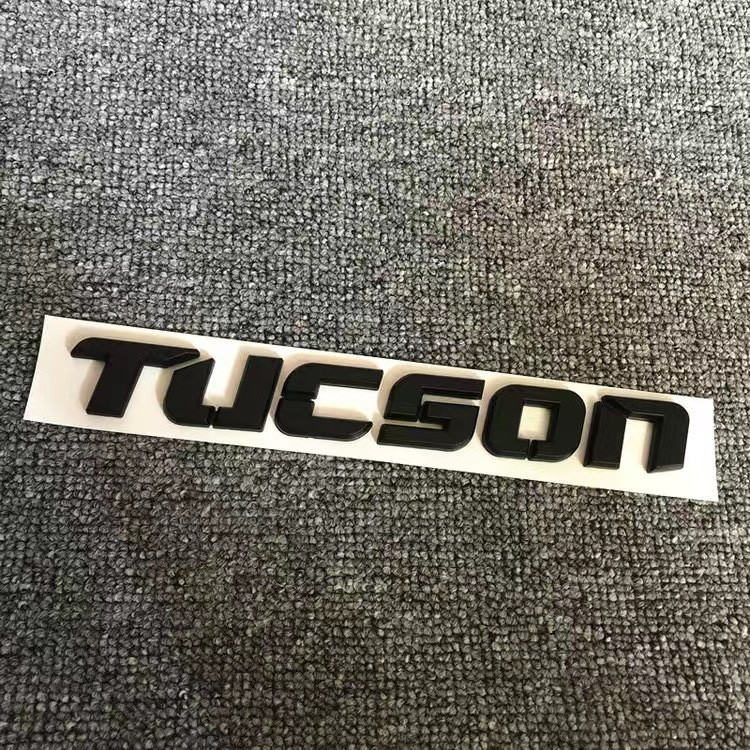 TUCSON Rear Tailgate Logo Sticker Emblem 3D car stickers Exterior ...