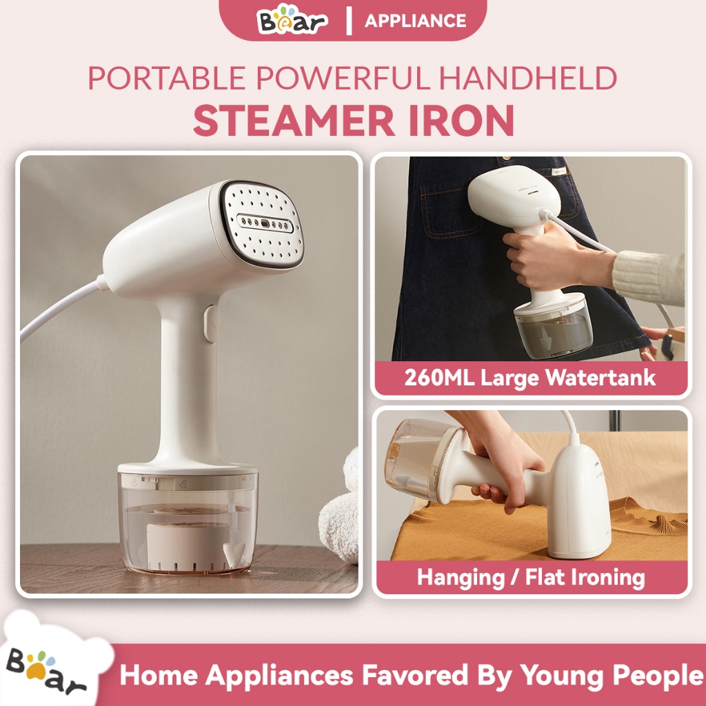 Bear Electric Steam Iron Portable Flat Iron for Clothes Plantsa ...