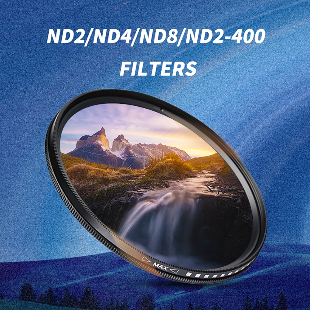 ND Filter ND2 ND4 ND8 Filter 37/40.5/43/46/49/52/55/58/62/67/72/77/82mm ...