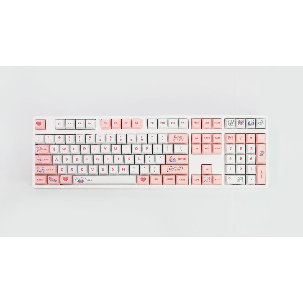 GMK steam bunny Keycap, 129 Keys PBT Keycaps XDA Profile DYE-SUB ...