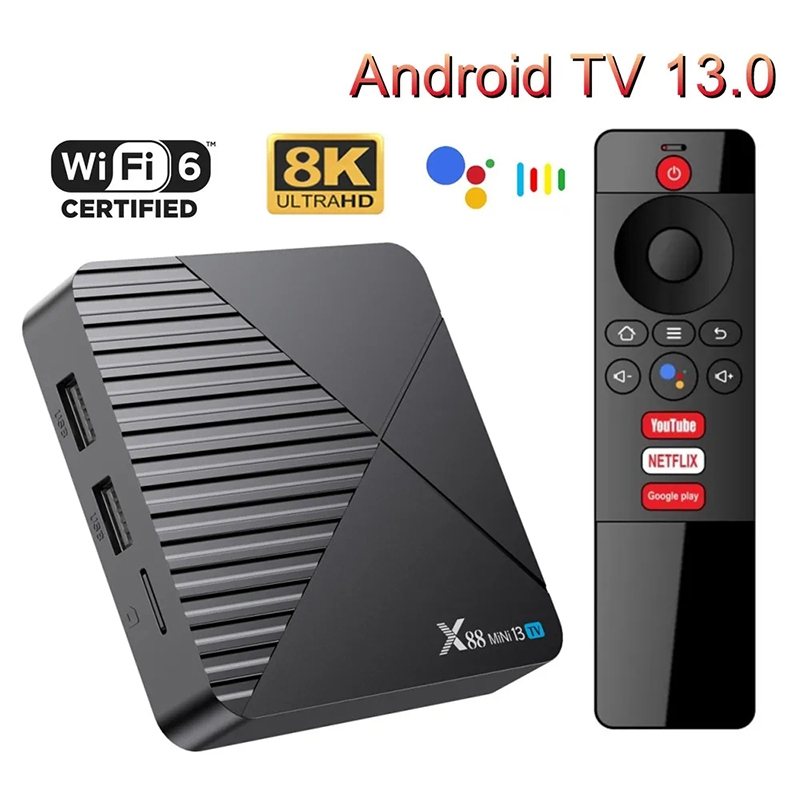 ATV X88 MINI 13 TV Android 13 Smart TV BOX 8K RK3528 WiFi6 Bluetooth 5. ...