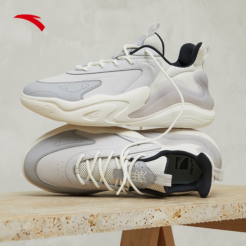 ANTA Men Casual Shoes Lightweight Cushioning Comfortable Fashion Retro Walking Sneakers ...