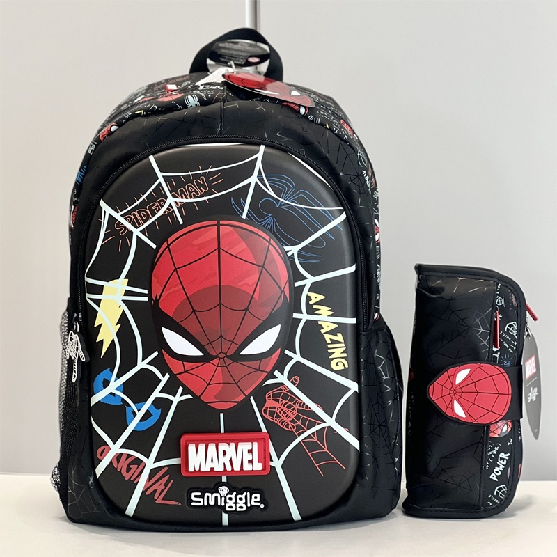 [READY STOCK] [ORIGINAL] Smiggle backpack Spider-man Collection Double ...