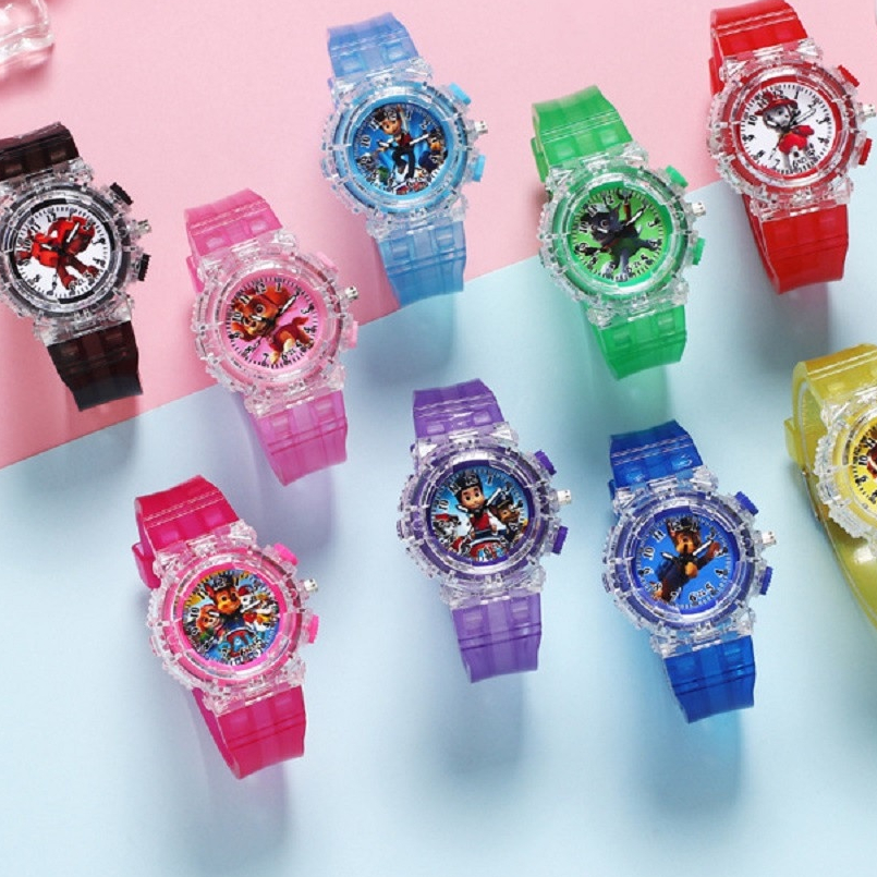 Hi-Kid Round children's watch Cute baby watches with various cartoon ...