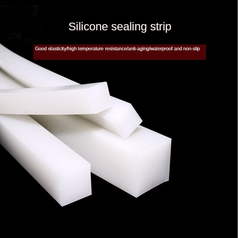 Silicone Solid Square Bar Waterproof High Temperature Resistant Silicone Rubber Sealing Strip ...
