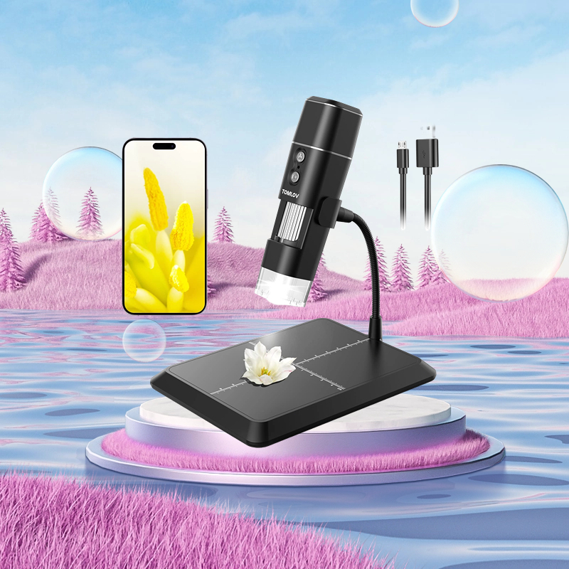 TOMLOV Wireless Digital Microscope DM1 1000X USB Handheld Coin ...