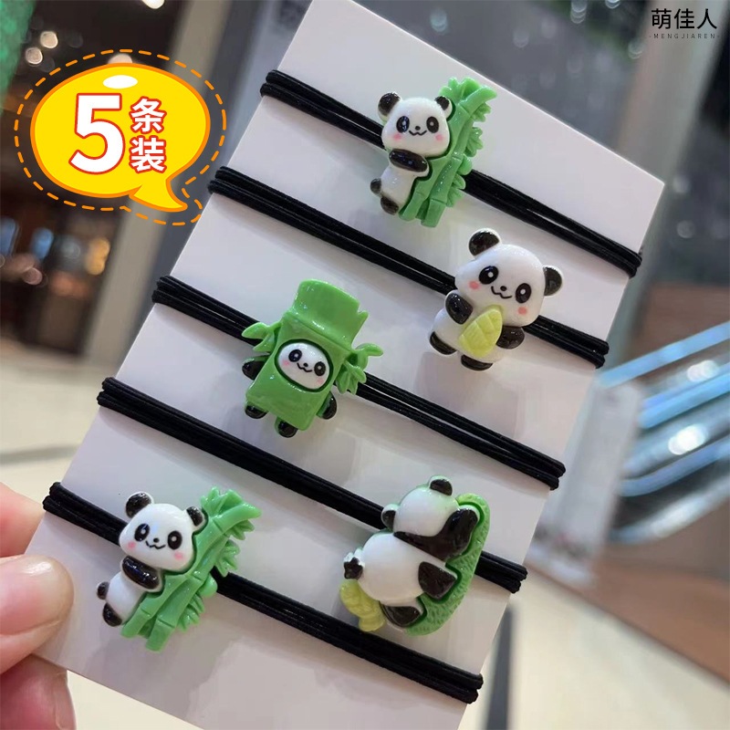Cute cartoon red panda scrunchie Japanese and South Korea simple ...