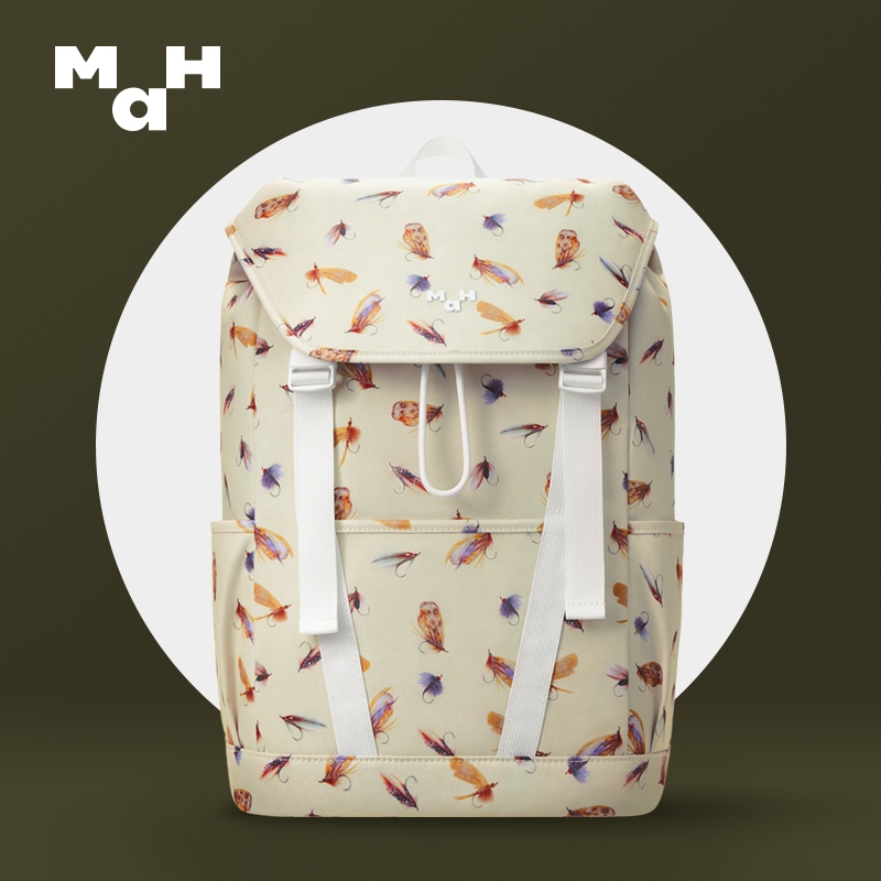 MAH 2792 Fly Fishing Series Tour Backpack Travel Beige 15.6 Inch 17 ...