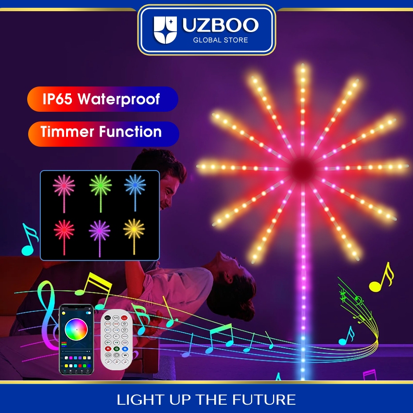 UZBOO Firework LED Strip Lights New Year Lights Dream Color Lamp ...