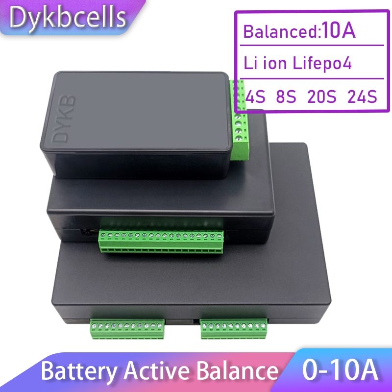Dykbcells 4S-24S Li ion Lifepo4 10A Active Balancer Vehicle RV Energy Storage Lithium Battery 4S ...