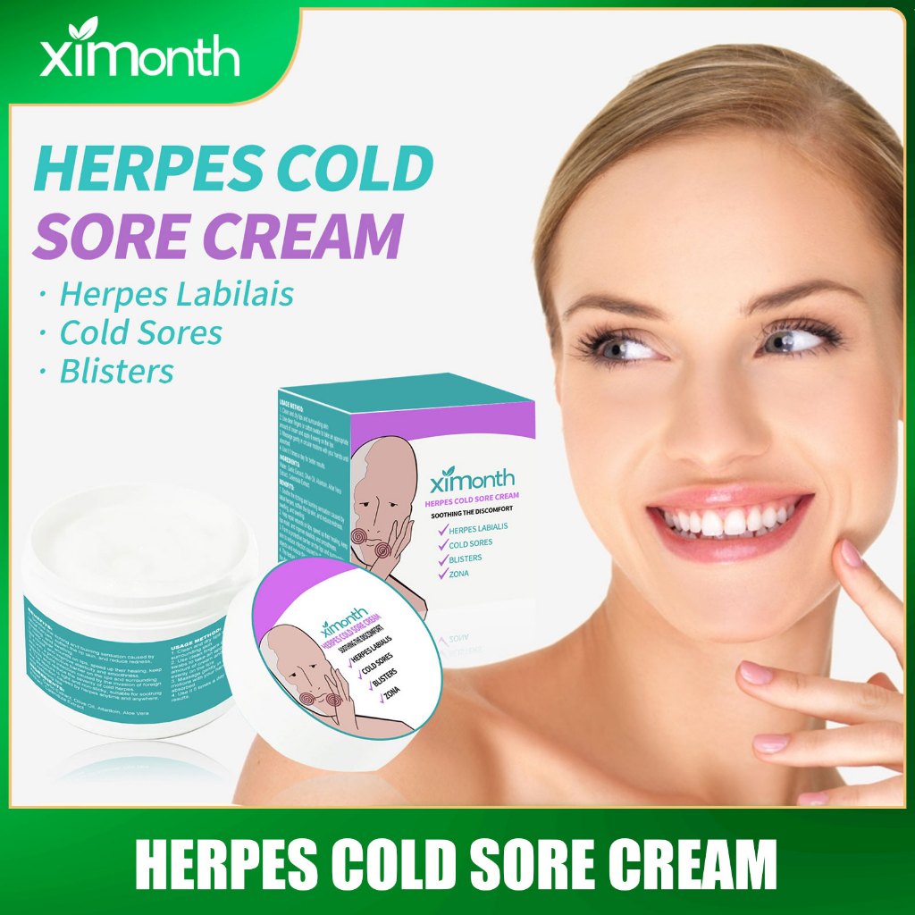 Ximonth Herpes Cold Sore Cream 20g Cold Sores Cheilitis Treatment Cream ...