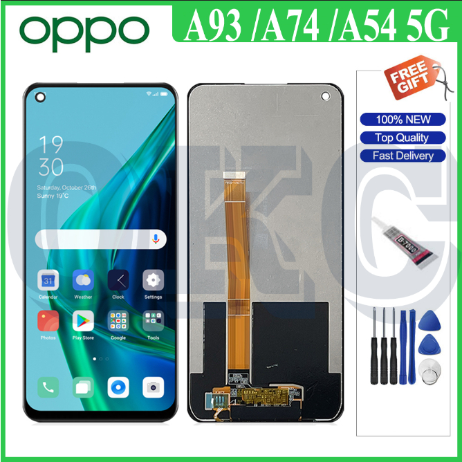 Original For OPPO A74 5G / A93 5G / A54 5G LCD with Frame Display Touch Screen Digitizer Full ...