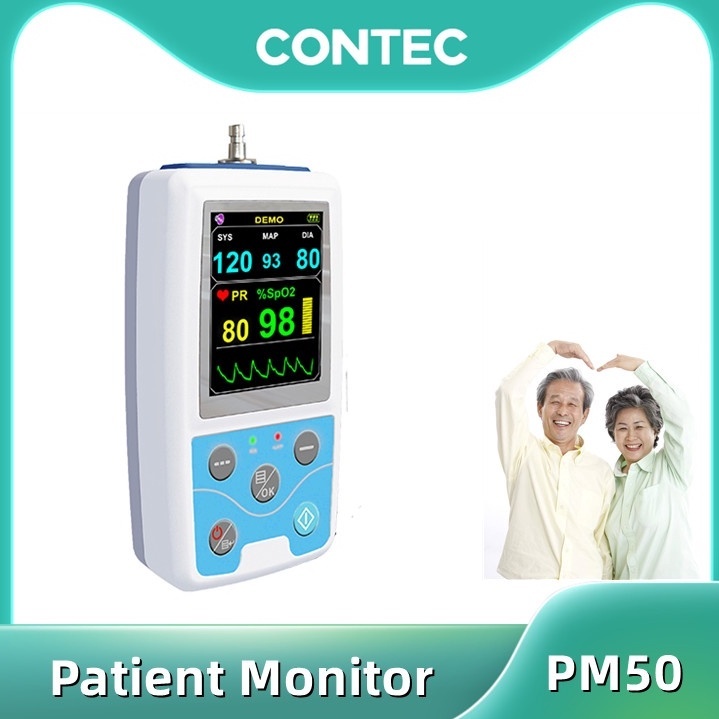 CONTEC PM50 multi-functional patient monitor NIBP SpO2 Double working ...