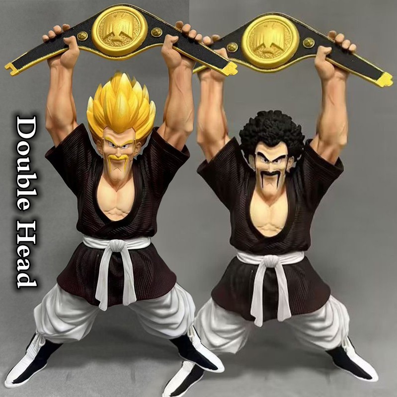 Double Head Anime Figure Mr. Satan "Dragon Ball Z" Action Figure ...