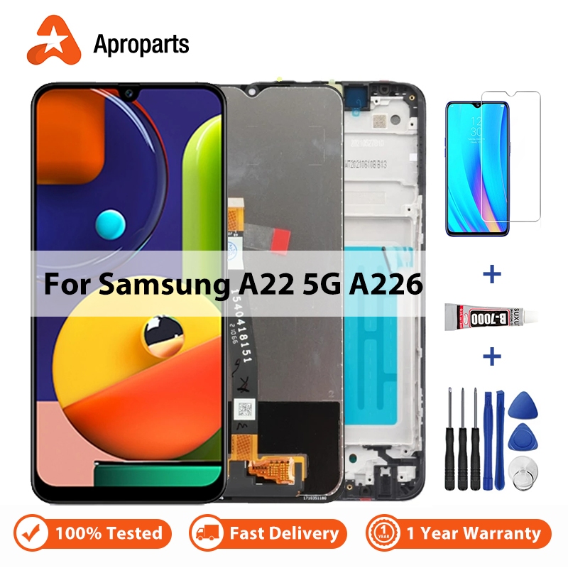 For Samsung Galaxy A22 5G A226 SM-A226B LCD Display Touch Screen ...