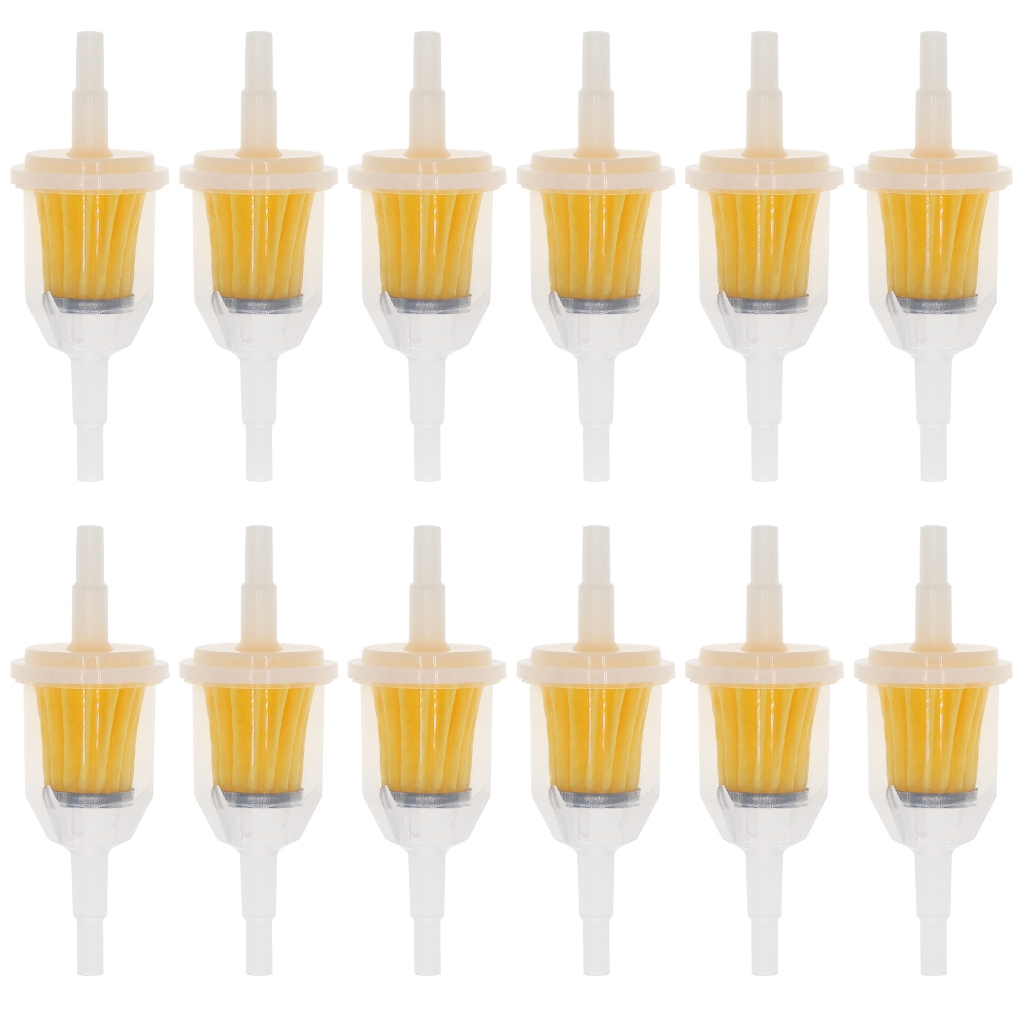 Oil Gas 1/4 12pcs Inline Fuel Filter with Magnet for 5/16 Motorcycle ...