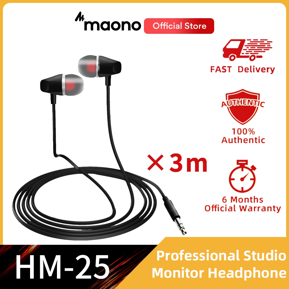 MAONO HM-25 3.5mm In-Ear Wired Headphones | Shopee Philippines