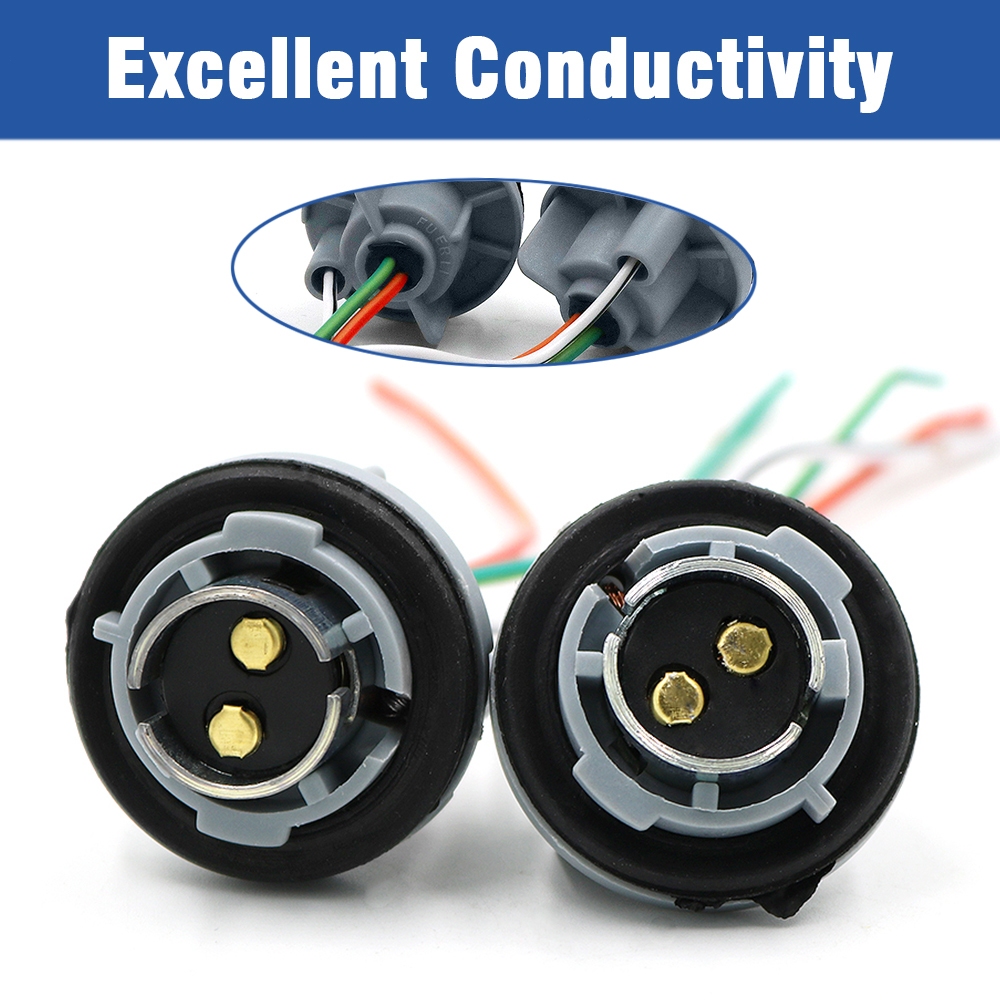 1157 BAY15D Car Lamp Lights Bulb Socket Adapter Extension Connector ...