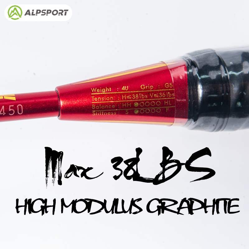 ALP QY 4U Max 38LBS Golden Dragon Pattern T1100 Badminton Racket High ...