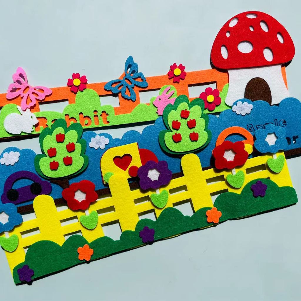 EVA Foam fence Craft 3D Wall Decoration classroom blackboard notice ...