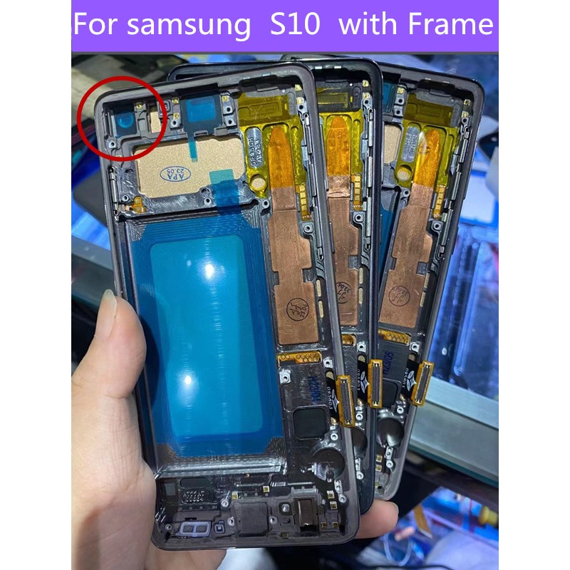 Screen with Frame for Samsung Galaxy S10+ / S10 Plus G975F/DS Lcd ...