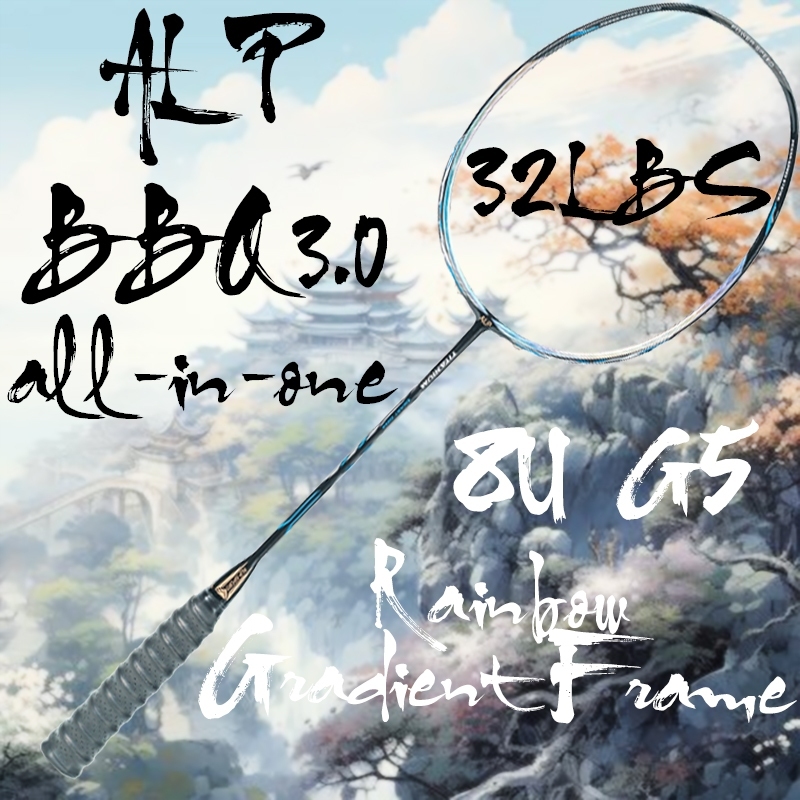 ALP BBQ3.0 T800 8U Light Offensive Pink/White/Blue/Black Badminton ...